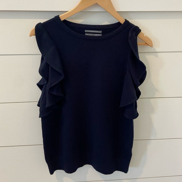 Anthropologie | Tops | Anthropologie Flutter Sleeve Tank | Poshmark